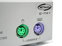 엑사통신-광모듈,안테나,무선랜,시리얼통신,케이블,SFP,GBIC,POF,AOC - KVM NETMATE IC-714-IW 4:1 스위치