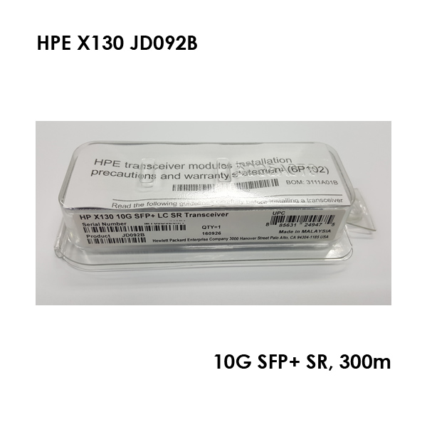 엑사통신-광모듈,안테나,무선랜,시리얼통신,케이블,SFP,GBIC,POF,AOC - [HPE] X130 JD092B 10G ...